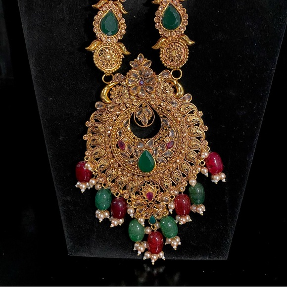 Salwar Kameez | Jewelry | Indian Pakistani Gold Necklace Set | Poshmark